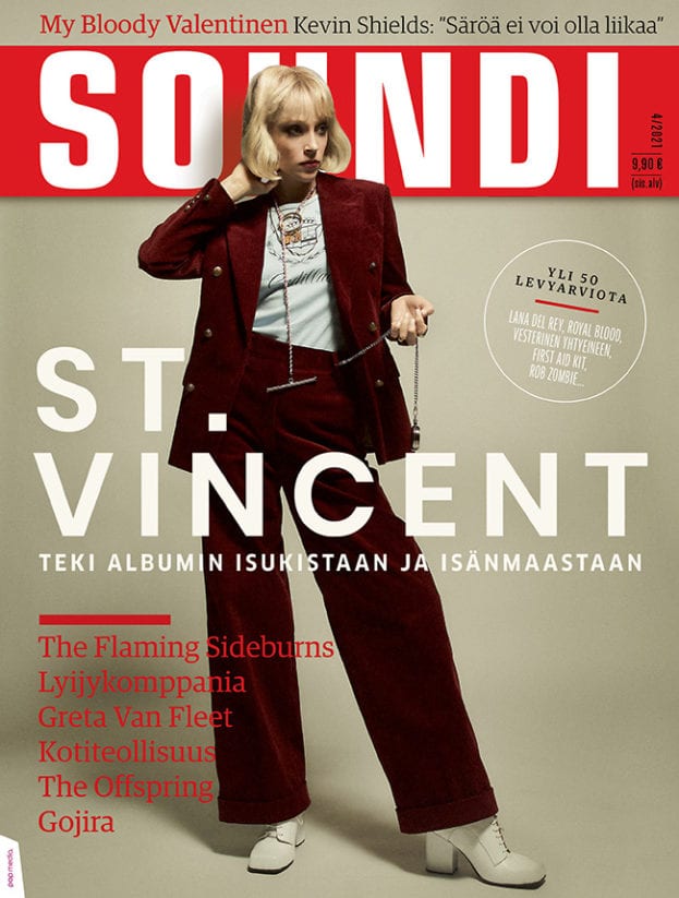 Soundi 4/2021: St. Vincent, My Bloody Valentine, Kotiteollisuus, Gojira ...