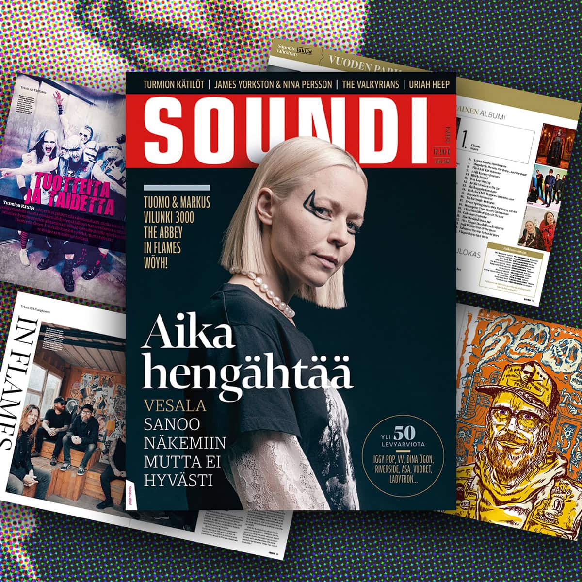 Soundi 1/2023: Vesala, Turmion Kätilöt, In Flames, Vilunki 3000 ...