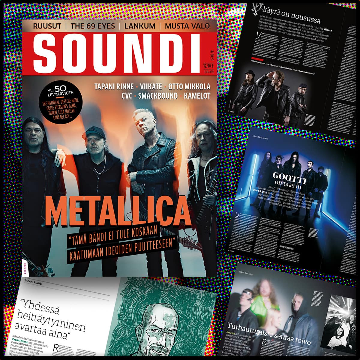 Soundi 4/2023: Metallica, Ruusut, The 69 Eyes, Viikate, Lankum ...
