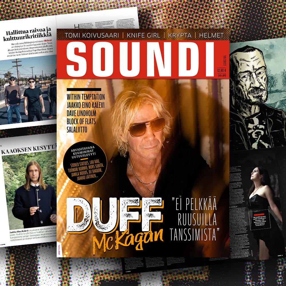 Soundi 10/2023: Duff McKagan, Tomi Koivusaari, Knife Girl, Helmet, Dave ...